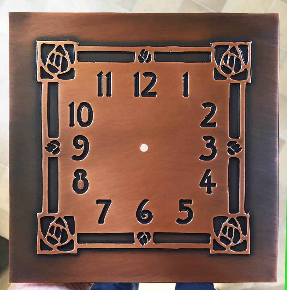 Clock Face - Bungalow Rose – James Mattson Coppercraft