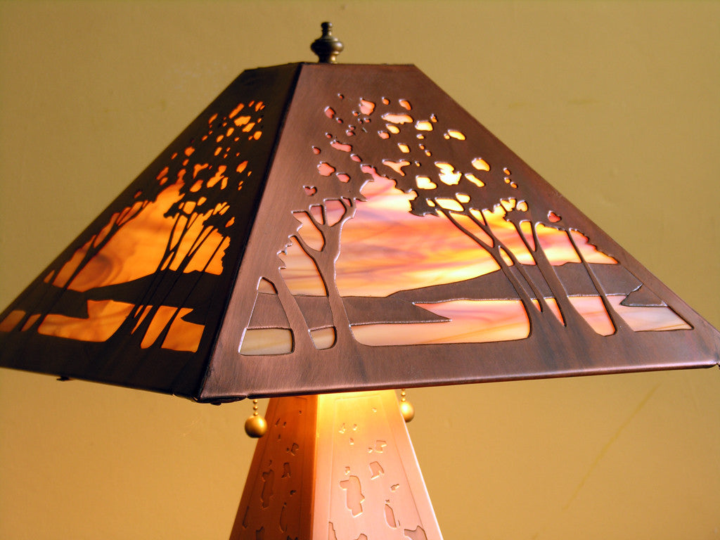 Landscape Table Lamp – James Mattson Coppercraft