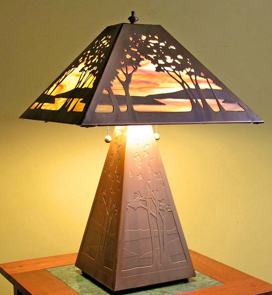 Landscape Table Lamp – James Mattson Coppercraft